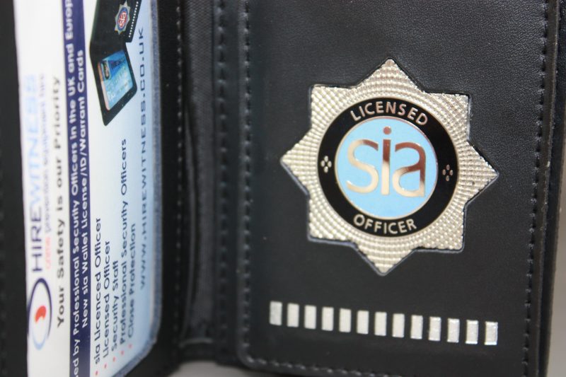 SIA LICENCE BLUE HOLDER/WARRANT CARD WALLET - (HW162) - Hire Witness ...